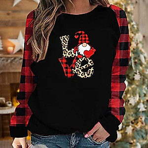 Women Valentines Day Shirt New Years Eve Outfits Women Stocking Stuffers for Teens Gift for 20 Year Old Male Red