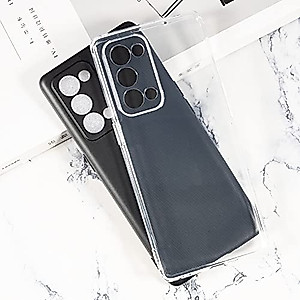 Shantime Oppo Reno 6 Pro 5G Case, Soft TPU Back Cover Shockproof Silicone Bumper AntiFingerprints FullBody Protective Case Cover for Oppo Reno 6 Pro Plus 5G Transparent