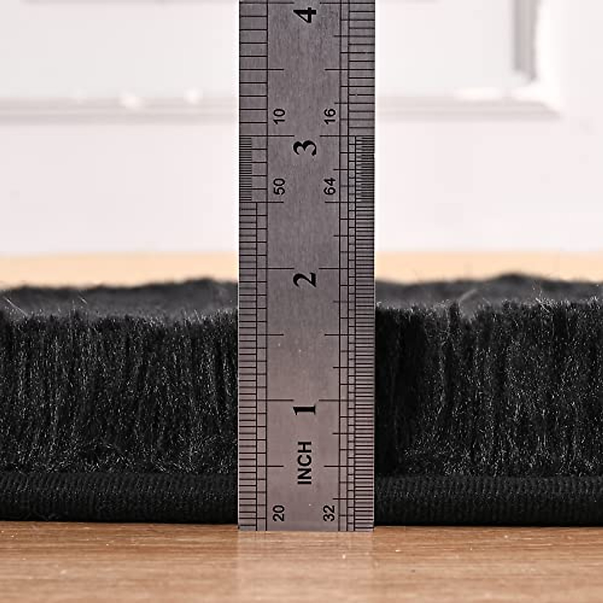 ISEAU Fluffy Round Rug Carpets, Modern Shaggy Circle Rug for Kids Bedroom Extra Comfy Cute Nursery Rug Small Circular Carpet for Boys Girls Room Home Decor Area Rug, 4ft Rugs, Black