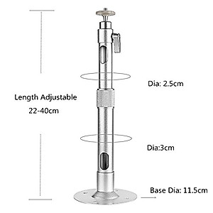 ASSOME Projector Ceiling Mount, Projector Stand, Universal Extendable Video Projector Wall Mount Bracket with Adjustable Height, 3 Screw Model