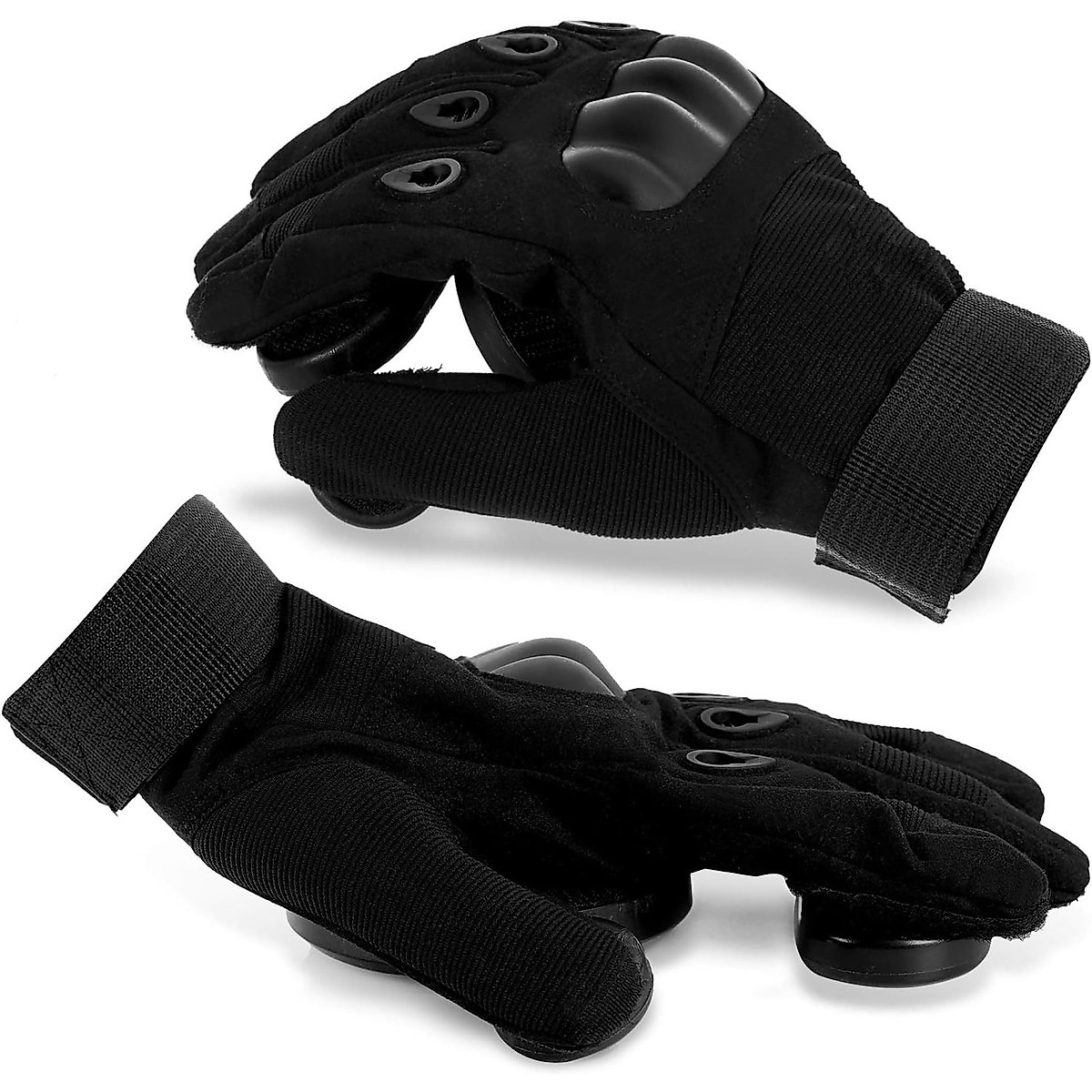 LOSENKA Professional Skateboard Gloves with Sliders，Standard Longboard Downhill Slide Gloves Skate Gloves with 2 Slider Puck Set