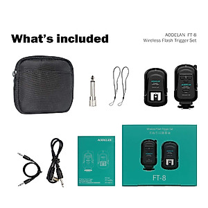 AODELAN Wireless Flash Trigger Transmitter and Receiver | 2.4 GHz Frequency | for Canon, Nikon, Olympus, Panasonic, Pentax, Fuji, Samsung,Sony(Except Sony Flashes)