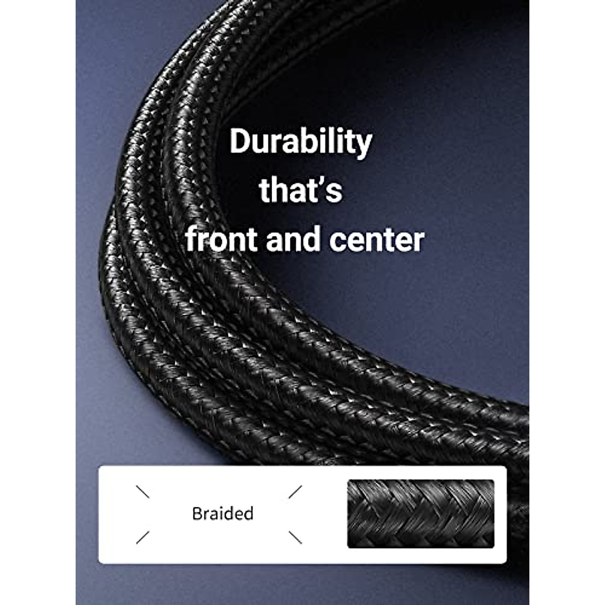 UGREEN Cat 7 Ethernet Cable 15FT High Speed Braided Internet Cord Cat7 RJ45 Shielded Indoor Heavy Duty LAN Network Cables Compatible for Gaming PC PS5 PS4 PS3 Xbox Modem Router Smart TV 15FT