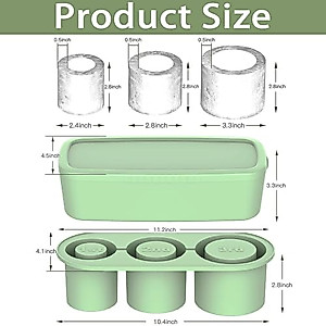 Ice Cube Tray For Stanley Cup 30-40 Oz,Silicone Stanley Ice Mold For Stanley Cup,Cylinder-Shaped Stanley Cup Ice Mold With Lid For Drinks, Coffee And Cocktails,Whiskey,Easy Fill And Release,BPA Free