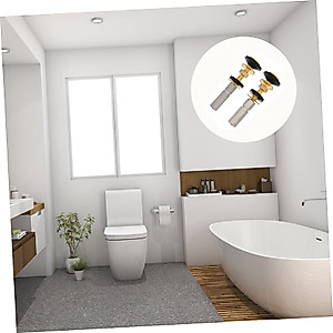 DOITOOL 6 Pcs Toilet Tank Bolts Toilet Hinge Bolt Screw Toilet Parts Kit Accessories Kits Toilet Seats Toilet Bolts Replacement Toilet Screws Replacement Universal Toilet Lid Copper