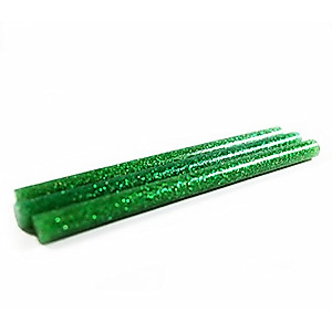 Crafters Square Mini Glue Sticks - Glitter - Red, Green, Gold, Silver - 15 sticks in package