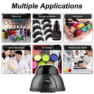 STIGMA Wireless Mini Vortex Mixer with Touch Function 5200 rpm for Lab Mixing, Lab Paint Shaker, Tattoo Ink, Nail Polish, Eyelash Sharker, Lacquer Shaker Liquid Bottle Pigment Shaker Ink Mixer JBQ-005