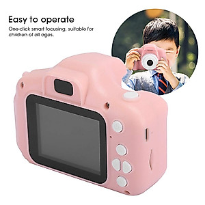 01 Mini Camera, Digital Portable One-Click Focusing Simple Operation Children Camera for Taking Photos(-Pure Edition)