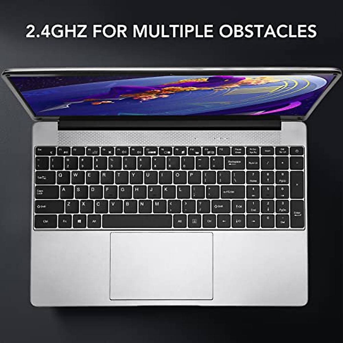 Portable Laptop, 15.6in Laptop 2K Resolution FHD Screen for Home (16+1TB US Plug)