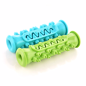 Guardians Dog Chew Toys for Aggressive Chewers, Dog Toothbrush Care Cleaning Stick, Puppy Toothing Chew Toy for Small Middle Dog (Blue+Green)