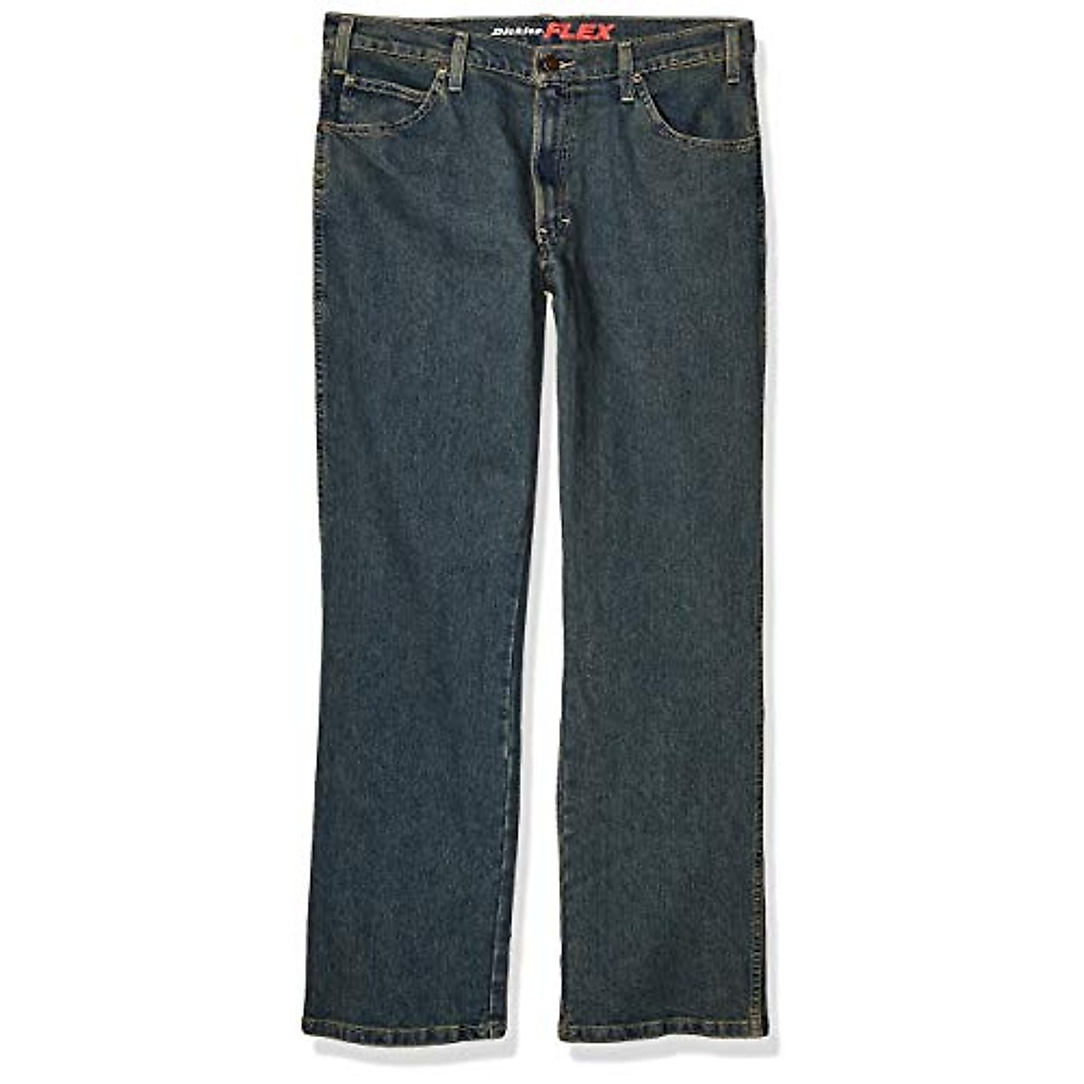 Dickies mens Active Waist 5-pocket Flex Performance Denim Jeans, Tinted Heritage Khaki, 36W x 30L US