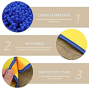 VICASKY Car Wash Mop Head Replacement Soft Microfiber Cleaning Mop Head Car Cleaning Brush Duster Not Hurt Paint Scratch Free Cleaning Tool for Washing Truck Car Wash Kit