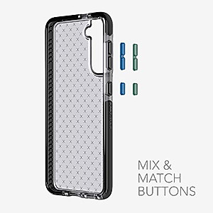 tech21 Evo Check Phone Case for Samsung S21 5G -12 ft. Drop Protection, Smokey/Black