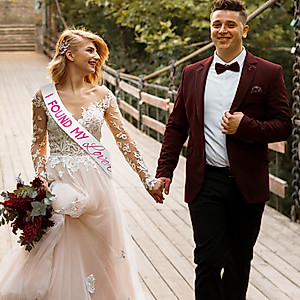 Bride To Be Sash, Bachelorette Sash with Hot Pink Foil, I Found My Lover Sash for Bachelorette Party Decorations, Bridal Shower Accessory Gift, Bridesmaids Favor, Engagement Supplies, Cute Bride Sash