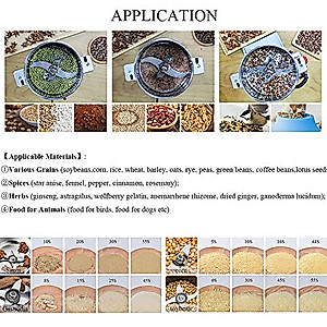 CGOLDENWALL 300g Electric Grain Mill Grinder Safety Upgraded Spice Grinder Pulverizer Stainless Steel Machine for Dry Spices Herbs Grains Coffee Seeds Rice Corn Pepper 110V