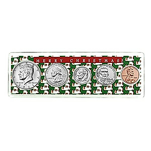 2023-5 Coin Birth Year Set in Merry Christmas Holder Collection Seller Uncirculated