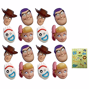 Amscan Toy Story Party Supplies Bundle Pack includes Party Paper Masks - 16 Masks