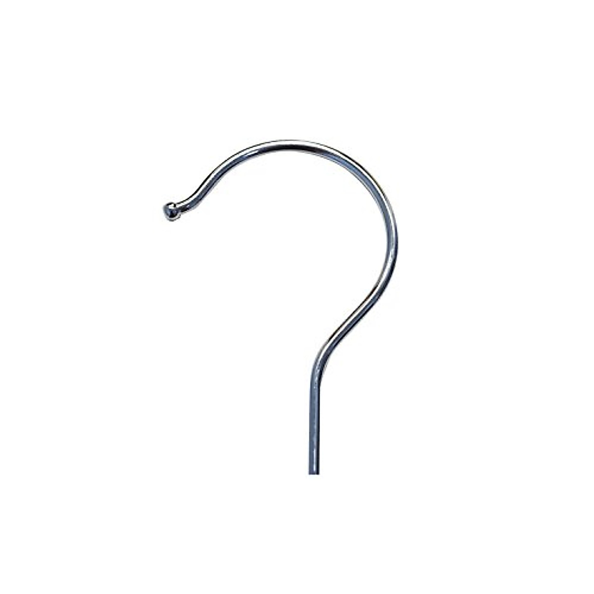 NAHANCO 20517 Wooden Top Hanger, Flat, 17", High Gloss White Finish (Pack of 100)