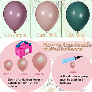 Dusty Pink Balloons, Scmdoti Pale Pink Balloons Different Sizes 18 12 10 5 Inches, Pink Balloon Garland Arch for Birthday Baby Shower Wedding Anniversary Graduation Party Decorations(Dusty Pink)