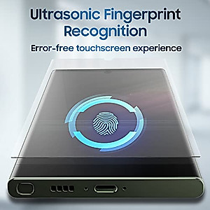 DOME GLASS 2PACK [ Bubble free, non-sliding type installation kit ] Whitestone Screen Protector for Samsung Galaxy S23 Ultra, Full Tempered Glass Shield with Liquid Dispersion Tech Screen Guard - Two Pack - UV Lamp Included