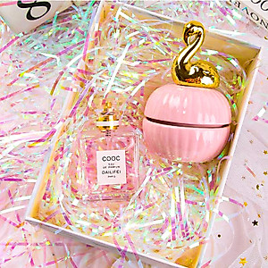 150 Grams / 5.3 Oz Sparkly Iridescent Film PP Hamper Shreds & Strands Shredded Crinkle Confetti for Gift Wrapping & Basket Filling Christmas Gifts Wedding Birthday Bridesmaid Gift Boxes Bags