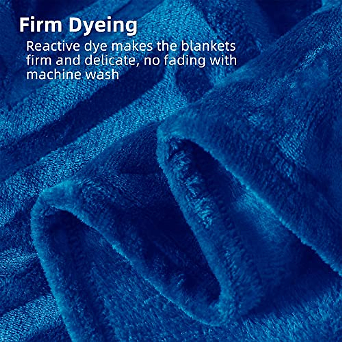 Whale Flotilla Fleece Throw Blanket for Couch, Soft Fluffy Sofa Bed Blanket with Chevron Pattern for All Season, Warm and Lightweight, 50x60 Inch, Royal Blue