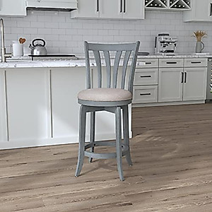 Hillsdale Furniture Hillsdale Savana Swivel Counter Stool, Blue