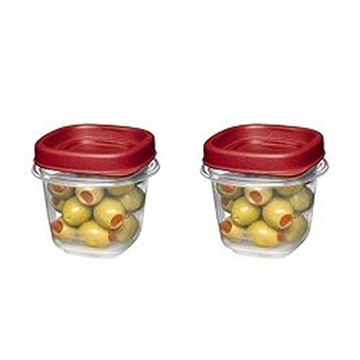 Rubbermaid 1776477 1/2 Cup Square Food Storage Containers 2 Count