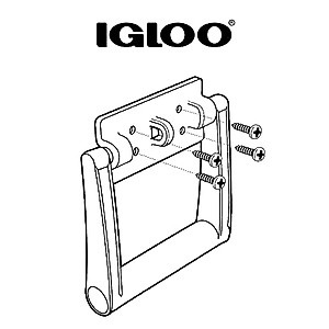 Igloo 21025 90-100 Quart Cooler Handle (White, 1 Handle)
