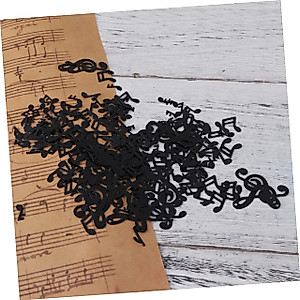 Ciieeo 1 Pack Music Theme Party Decoration White Stickers Music Notes Table Scatter Music Confetti Table Confetti Bridal Shower Glitter Confetti Sprinkles Birthday Christmas Ceiling Baby