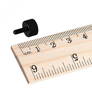 uxcell Computer PC Graphics Card M3x8mm Fully Threaded Knurled Thumb Screws Black 10pcs