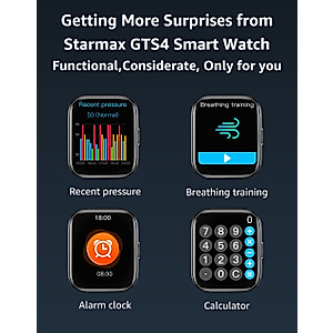 HANDA Smart Watch for Men Women,Fitness Tracker with 100 Sport Modes,Blood Oxygen Heart Rate Sleep Monitor,10 Day-Battery Life,Bluetooth Call IP67 Waterproof Activity Tracker for Android & iOS (Blue)
