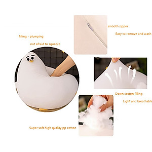 JOSON Chubby Plush Seagull Toy, Cute Cartoon Plush Fat Chicken Animal for Boys and Girls (10.27 inches)