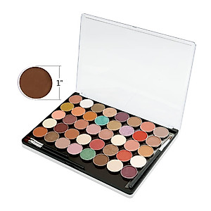 XL Large Empty Magnetic Makeup Eyeshadow Palette with Clear Cover and 20pcs Adhesive Stickers for DIY Your Own Eyeshadow, Blush Palette 9.25'' x6.57''