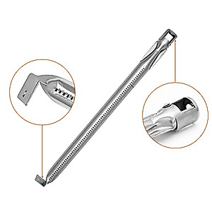 DELSbbq Tube Burner Replacement for Blackstone 36 inch Grill- B036 4-Pack Stainless Steel Straight Burner Tube, Set of 4 with Screw