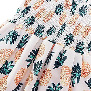 Vieille Toddler Girls Casual Summer Dresses Cute Ruffle Strap Hawaii Holiday Beach Dress Clothes for 3T 4T Little Girls