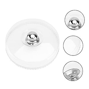FELTECHELECTR Dessert Display Dome 1pc Plastic Transparent Cover Para Mini Postres Round Cake Carrier To Go Plates with Lids Cake Display Cake Box Cover Display Platter Cover Cover Food Cover