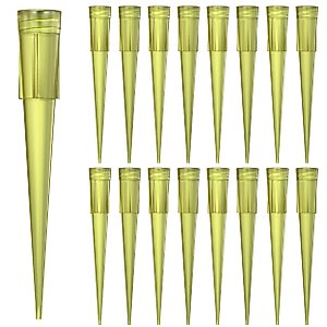 200ul Pipette Tips, 1000pcs Universal Liquid Pipettor Tips, Clear Yellow, DNase/RNase Free Transfer Pipettes for Laboratory Disposable Pipettes Tips