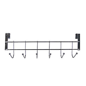 TG,LLC Treasure Gurus Metal Over Cabinet Door Clothes Hook Coat Rack Bathroom Kitchen Towel Hanger Hat Holder Organizer