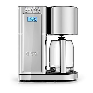 Russell Hobbs Glass Series 8-Cup Coffeemaker, Silver & Stainless Steel, CM8100GYR