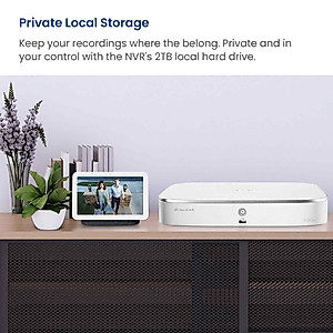 Lorex 4K Fusion 16-Channel (8 Wired + 8 Wi-Fi) 2TB NVR System with 5 Bullet Cameras Featuring Smart Security Lighting