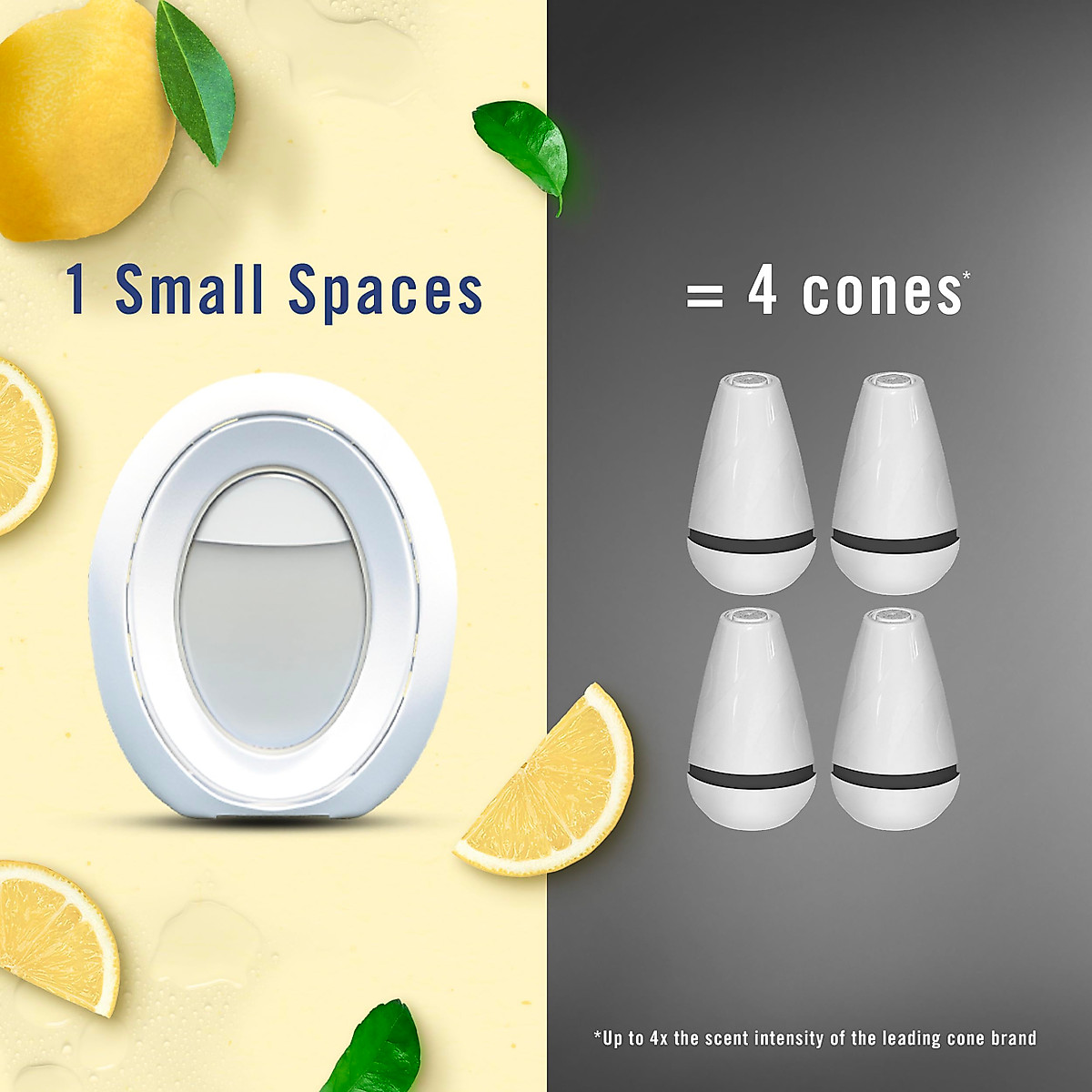 Febreze Small Spaces Air Freshener Heavy Duty Fresh Lemon, .25 fl. oz., Pack of 4