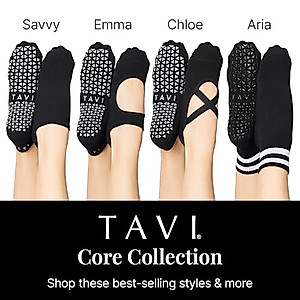 TAVI NOIR Women’s Savvy Non-Slip Socks, Haze, Large