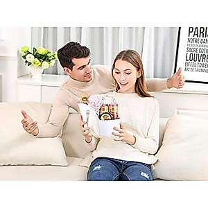 Draizee Heel Shoe Rose Scented Home Relaxation Fragrance Spa Gift Basket Set for Woman Bath and Body Basket 5 Pcs Body Lotion & Butter, Shower Gel, Bubble Bath Valentine's Gift for Wife Girlfriend