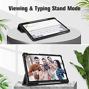 Fintie Slim Case for Samsung Galaxy Tab S8 2022/Tab S7 2020 11 Inch (Model SM-X700/X706/T870/T875/T878) with S Pen Holder, Ultra Lightweight Tri-Fold Stand Cover with Auto Wake/Sleep, Black