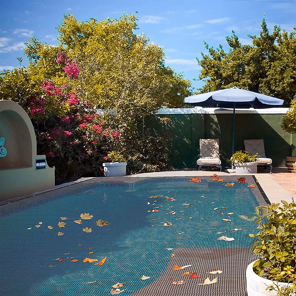 18ft x 36ft Pool Leaf Nets for In-Ground Swimming Pools Cover, Durable Rectangula Mesh Pool Leaf Net Cover with Grommets and Rope, Professional Grade Winter Autumn Summer Pool Safety Cover, Black