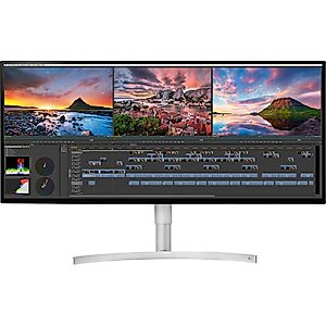LG 34WK95U-W 34"UltraWide 5K Nano IPS LED Monitor with Built-In Speakers, 5120x2160