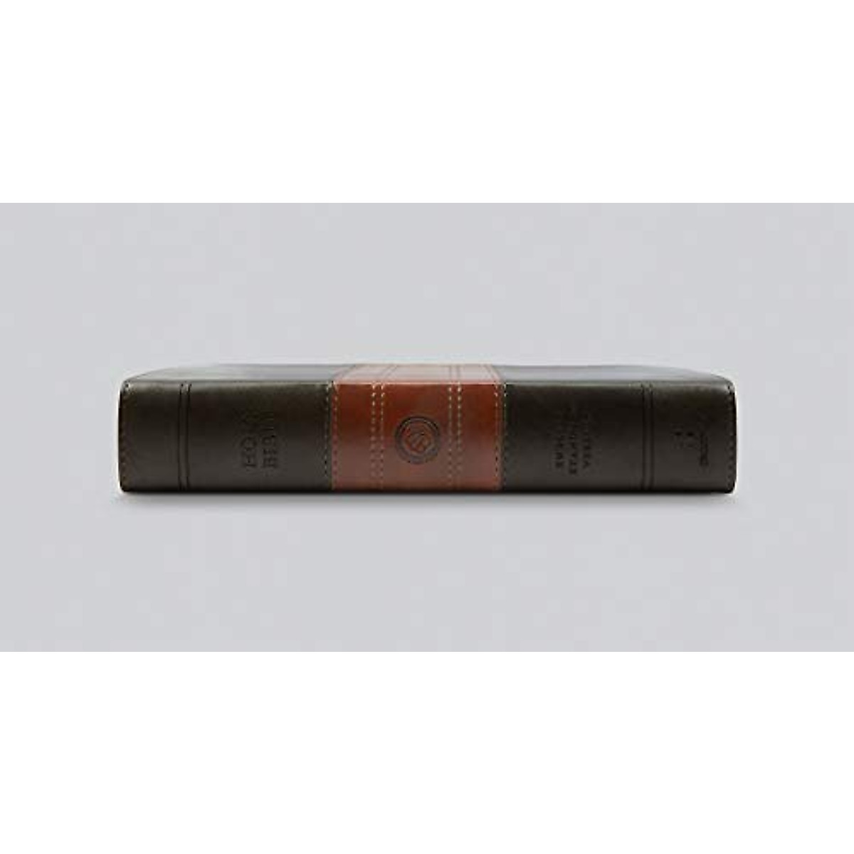 ESV Large Print Personal Size Bible (TruTone, Forest/Tan, Trail Design)