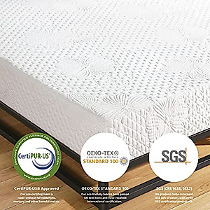 Olee Sleep 8 Inch Ventilated Convolution Memory Foam Mattress Full,Plush