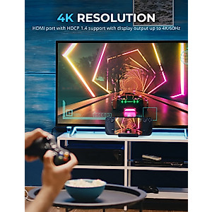 SABRENT Multi-Port USB-C Hub & 6-Port Docking Station Bundle | 4K HDMI, 95W PD, USB-A & USB-C Ports | Compatible with Steam Deck, ROG Ally, PS5, PC, MacBook